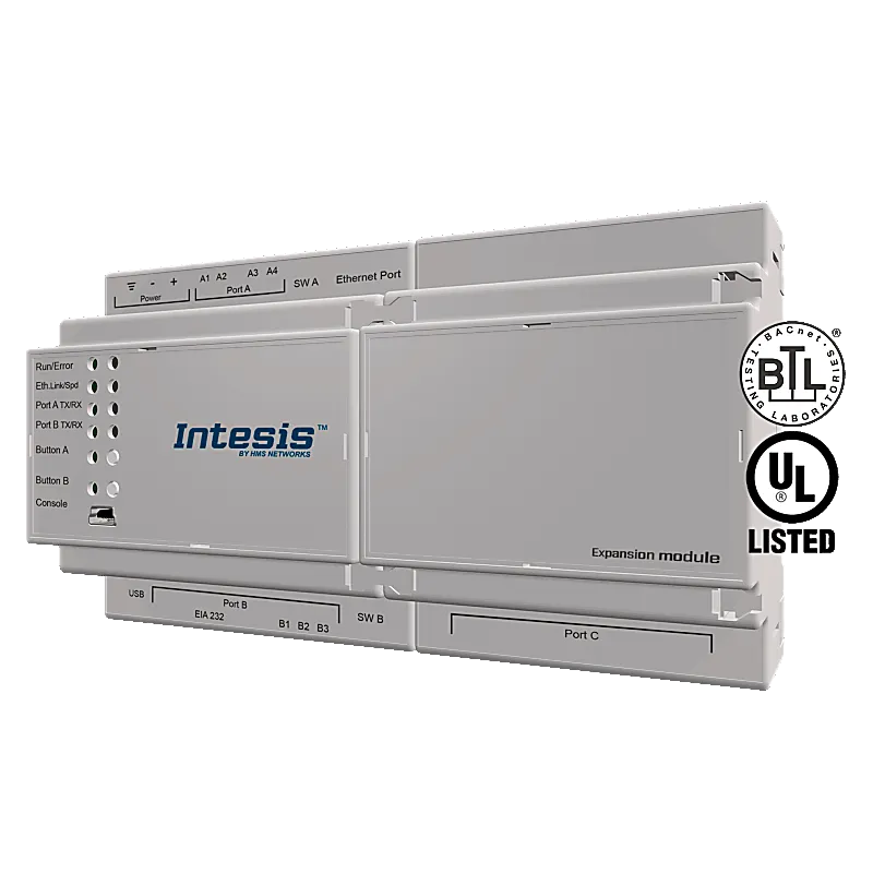 EtherNet/IP - Gateway de Servidor BACnet/IP & MS/TP - INBACEIP1K20000