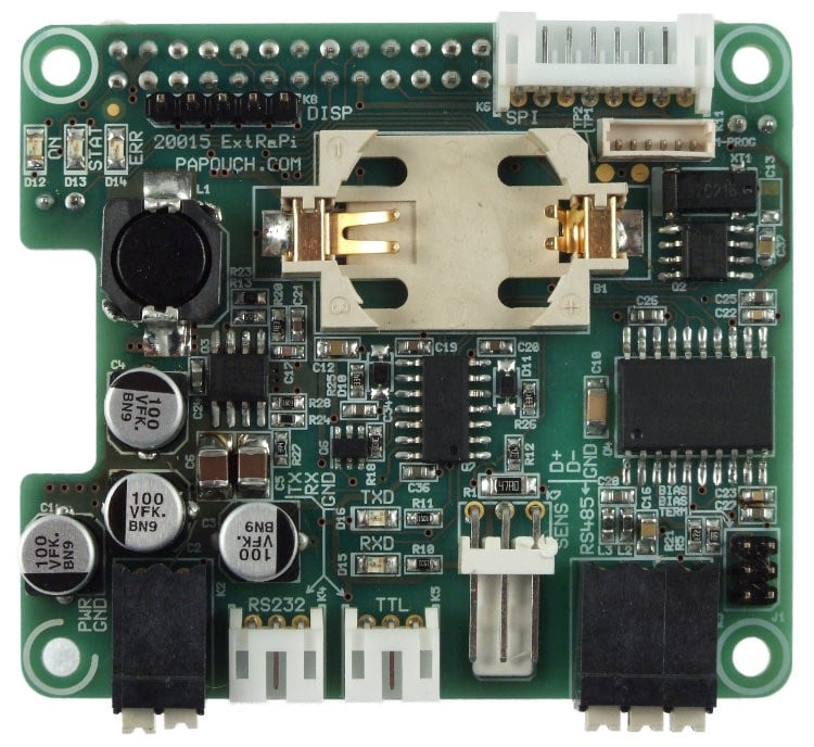 ExtRaPi: Raspberry Pi HAT with power supply, RS485, RS232 and 1-Wire ...